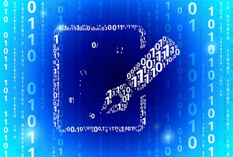 Sketching Graphs Binary Code Blue Vector Pattern Background Stock