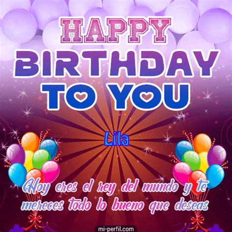 🎂 Happy Birthday To You Ii Lila Tarjetas  Online