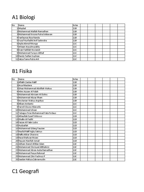 Absensi Moving Class Excel Pdf