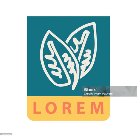 어두운 파란색과 노란색의 두 잎 로고 디자인 환경과 생태계의 테마로 장식에 적합 패션 학교 소매 산업에 사용할 수 있습니다 0명에 대한 스톡 벡터 아트 및 기타 이미지