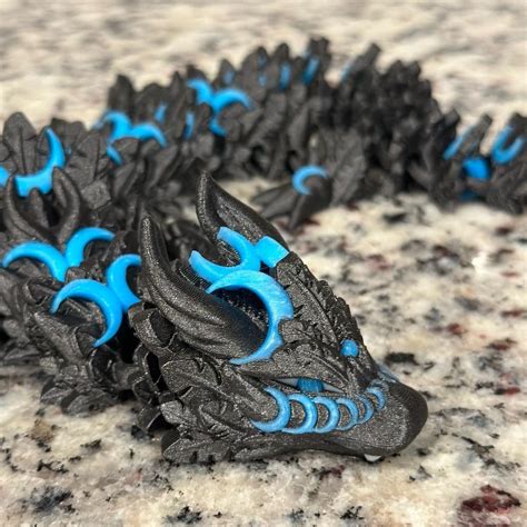 Lunar Dragon Eclipse Dragon Glow In The Dark Dragon Cinderwing3d