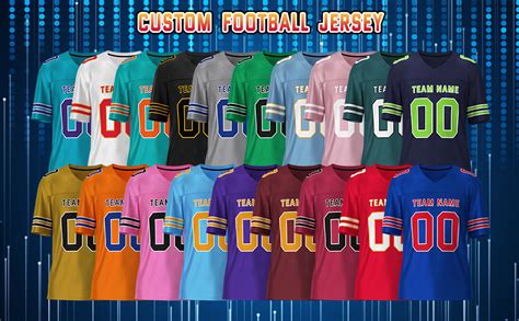 Custom Football Jersey Stitchedprinted Number Letters