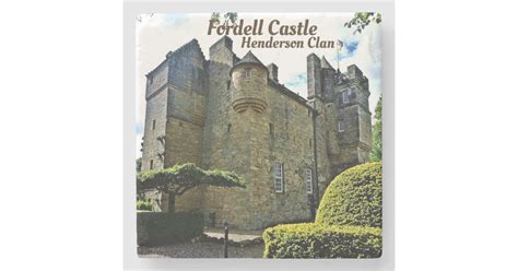 Fordell Castle Scottish Henderson Clan Stone Coaster Zazzle