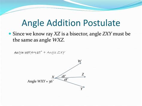 Ppt Angle Addition Postulate Powerpoint Presentation Free Download