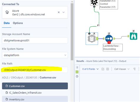 Azure Data Lake Input Tool How To Find Most Recen Alteryx Community