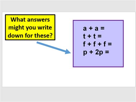 Simplifying Expressions Collect Like Terms Teaching Resources