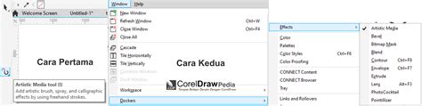 Tutorial Cara Menggunakan Dan Menambahkan Artistic Media Tool Di Coreldraw Coreldrawpedia