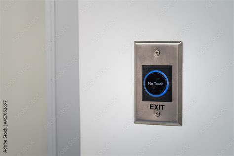 No Touch Sensor Switch On The Wall Using To Open The Door By Passing Hand On The Sensor