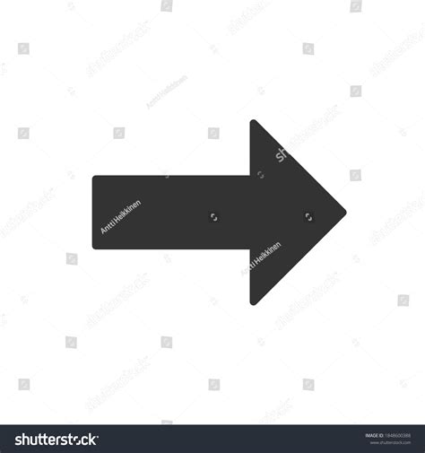 Arrow Icon Direction Control Button Menu Stock Vector Royalty Free