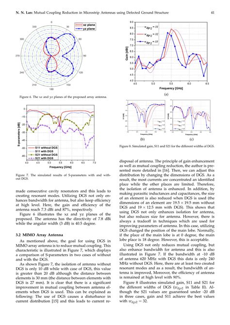 Mutual Coupling Reduction In Microstrip Antennas Using Defected Ground