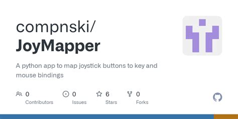 Github Compnski Joymapper A Python App To Map Joystick Buttons To Key And Mouse Bindings