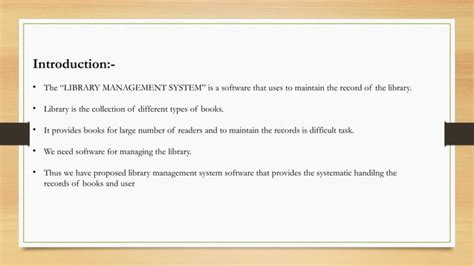Library Management System With Dbms Using Mysql Ppt