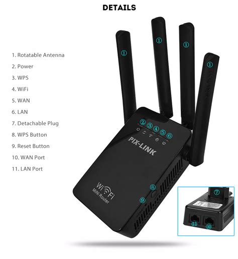 Wr09 Network Of 300 M Wireless Router Wifi Signal Amplifier Expander