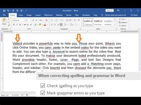 How To Hide Spelling And Grammar Errors MS Word Document QuadExcel
