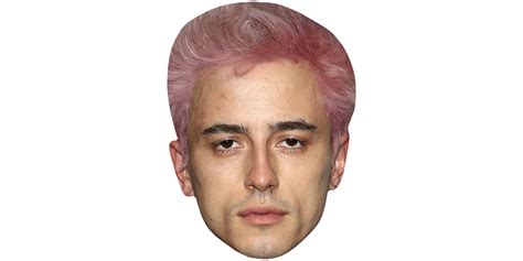 Lucas Machado Pink Hair Mask Celebrity Cutouts