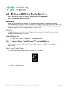 Lab Blinking An LED Using Blockly Objectives Lab Blinking An Led Using Blockly Objectives Pdf