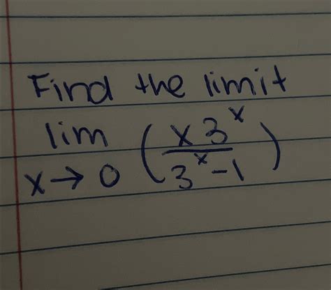 Solved Find The Limitlimx→0x3x3x 1