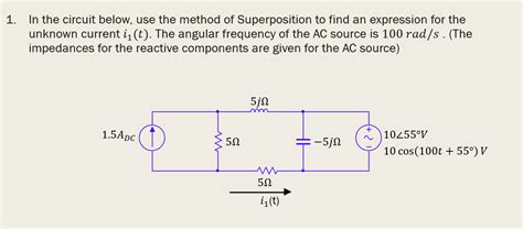 Solved In The Circuit Below Use The Method Of Superposition Chegg
