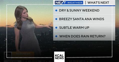 Alex Bistons Weather Forecast Feb 10 Cbs Los Angeles