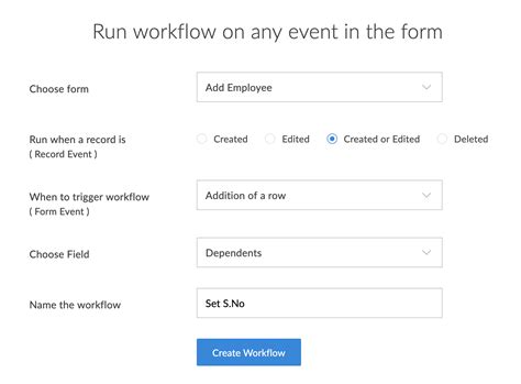 Create Serial Number For Subform Rows