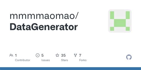 Github Mmmmaomao Datagenerator