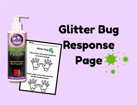 Glitter Bug Response Page By Twenty Something 1st Grader Tpt