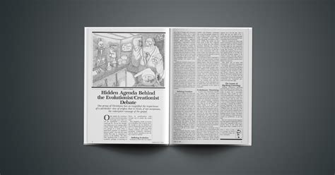 Hidden Agenda Behind The Evolutionistcreationist Debate Christianity