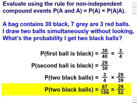 Rules Of Probability And Compound Events Teaching Resources