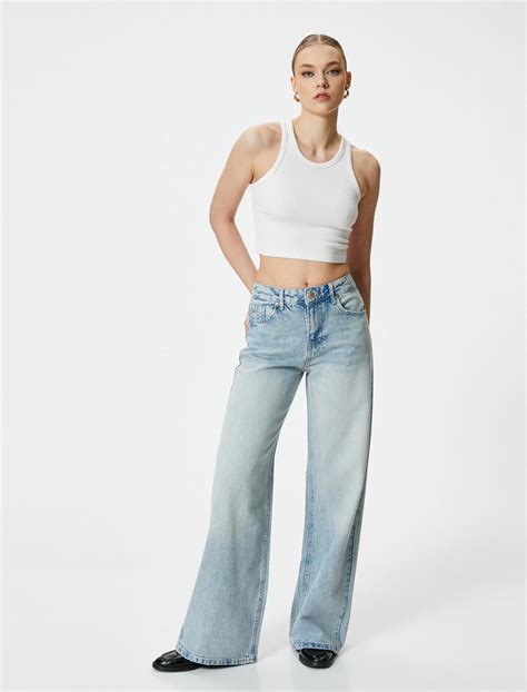 Mavi Kadın Yüksek Bel Loose Fit Kot Pantolon Loose Fit Jean