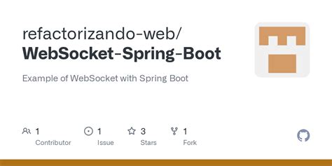 GitHub Refactorizando Web WebSocket Spring Boot Example Of WebSocket