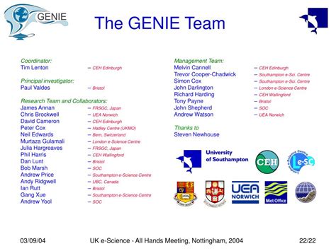 Ppt Tuning Genie Earth System Model Components Using A Grid Enabled