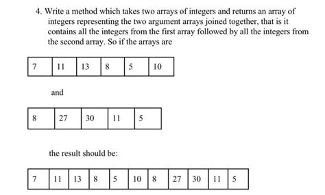 Solved 2 Write A Method Which Takes An Array Of Integers