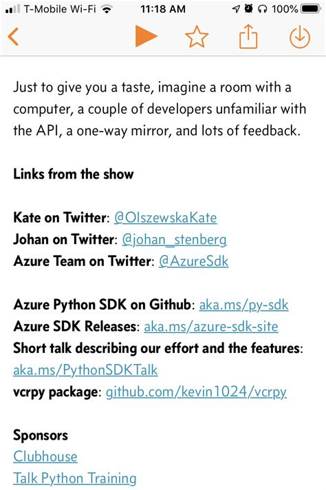 Sponsor The Show Talk Python To Me Podcast