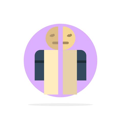 Man Broken Broken Medical Human Abstract Circle Background Flat Color Icon 15175665 Vector Art