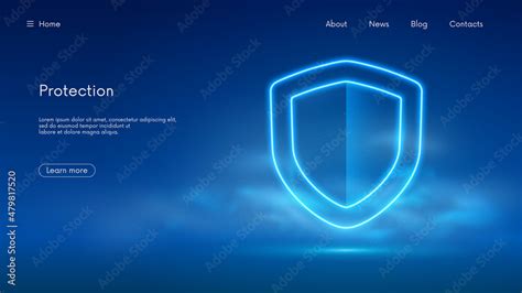 Information Data And Network Protection Cyber System Security Digital Shield Futuristic