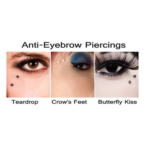 Anti Eyebrow Teardrop Piercing