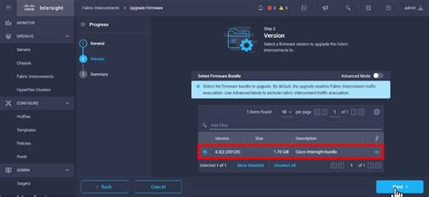 Upgrade Infrastructure And Server Firmware In Intersight Managed Mode For Intersight Private