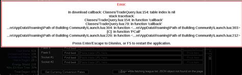 Error With Trade For These Items Issue PathOfBuildingCommunity PathOfBuilding GitHub