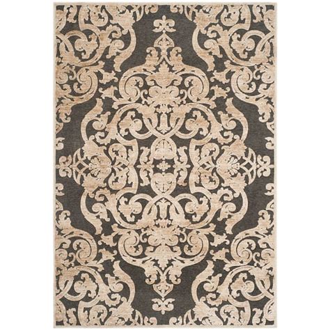 Safavieh Paradise 5 Ft X 8 Ft Stoneanthracite Ornate Medallion