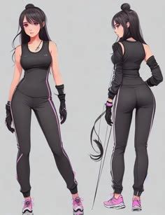 Anime Side View Full Body Female