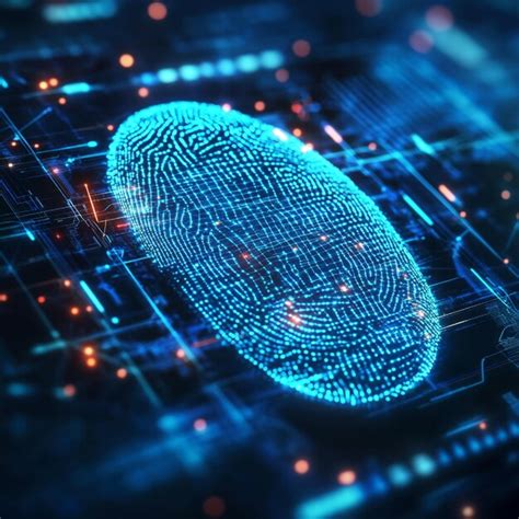 A Visual Of Biometric Authentication Being Used To Access Financial