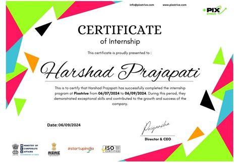 Harashad Prajapati On Linkedin Internship Webdevelopment Pixstrive Careergrowth React
