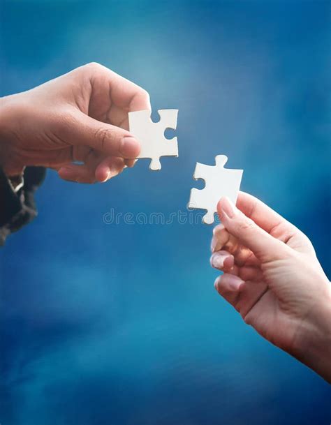 Two Hands Holding Matching Puzzle Pieces Symbolizing Connection And Completion Generative Ai