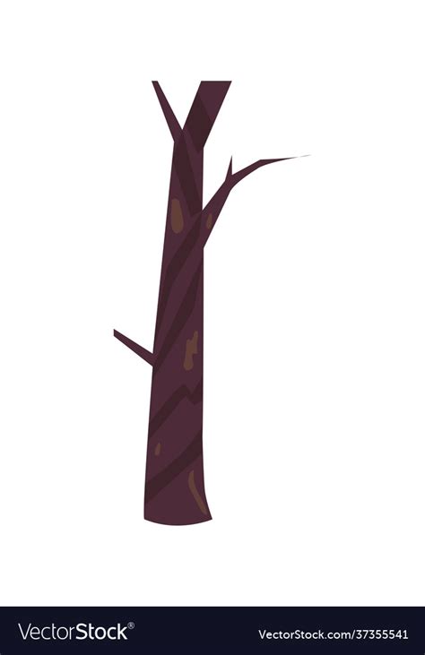 Wooden Tree Trunk Royalty Free Vector Image Vectorstock