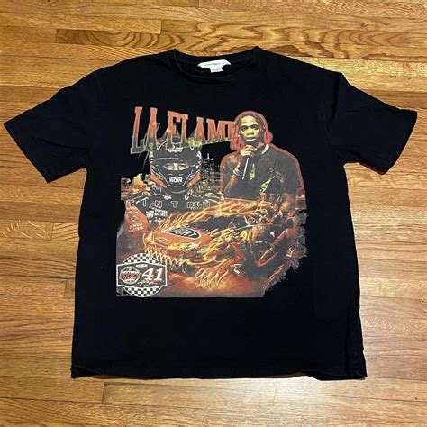 Travis Scott “laflame” Race Tee Elevenparis Tag Sz Depop