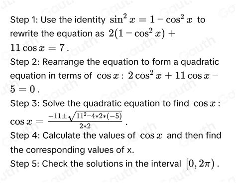 Solved Use Inverse Functions Where Needed To Find All Solutions Of The