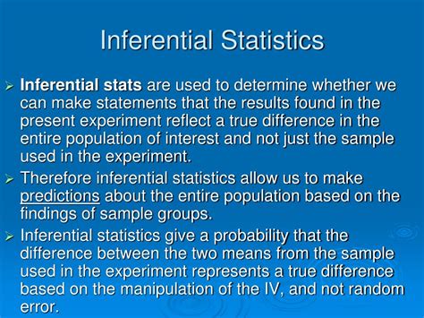 PPT Inferential Statistics PowerPoint Presentation Free Download ID