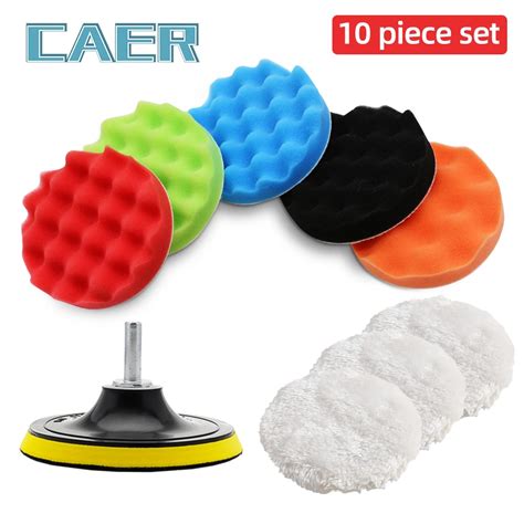 자동차 폴리싱 패드 범용 자동차 왁싱 스폰지 패드 폴리싱 키트 자동차 오토바이 바디 뷰티 폴리셔 3 인치 4 인치 5 인치 67 인치 Aliexpress