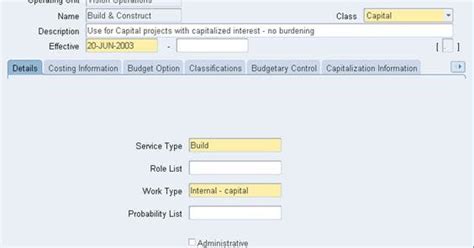 Oracle Applications Oracle Project Type And Template Setup Steps