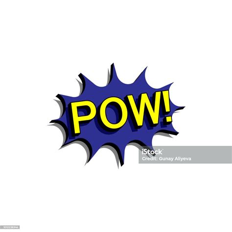 식 텍스트와 만화 연설 거품 탕 레트로 팝 아트 스타일 절연 벡터 밝은 동적 만화 일러스트 레이 션 Pow Single